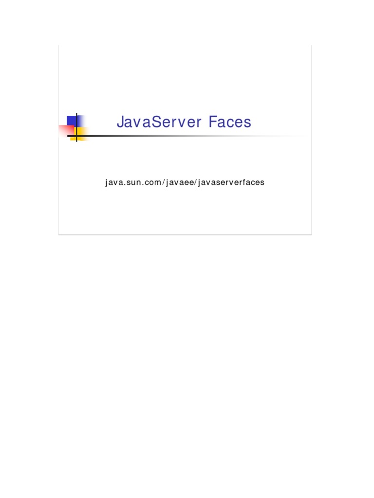 JSF | PDF | Java Server Faces | Html Element