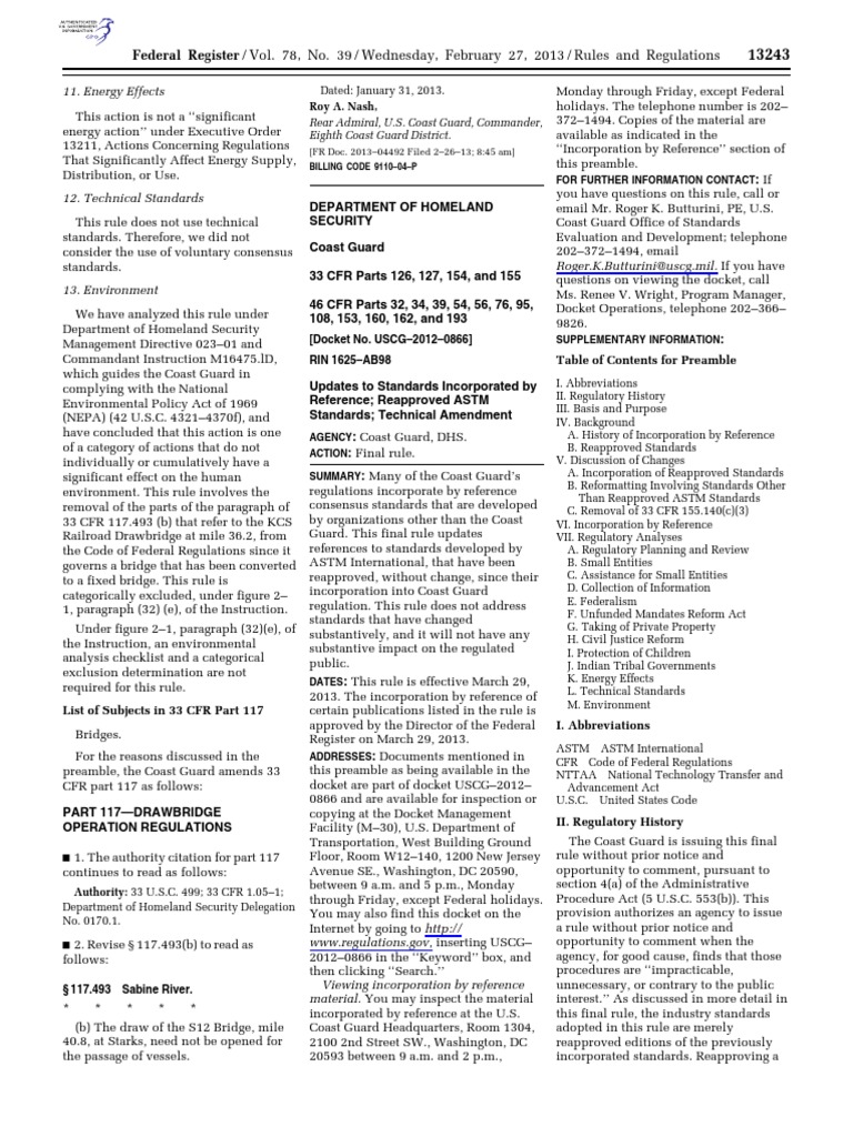 Federal Register / Vol. 78, No. 39 / Wednesday, February 27, 2013 ...