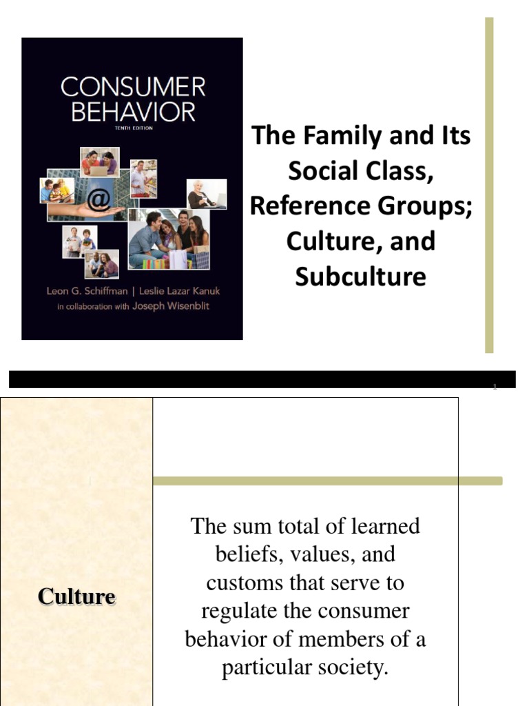 MKT - 344 Lecture #17, 18, 19 & 20 Social Class, Family, Culture ...