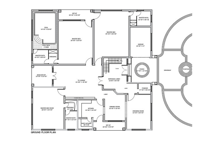Submission Drawing For DHA-1 Kanal House-Model | PDF | Cultural ...