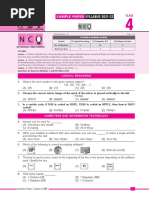Icso Sample Paper Class-4 2025-26 | PDF | Printer (Computing) | Computing