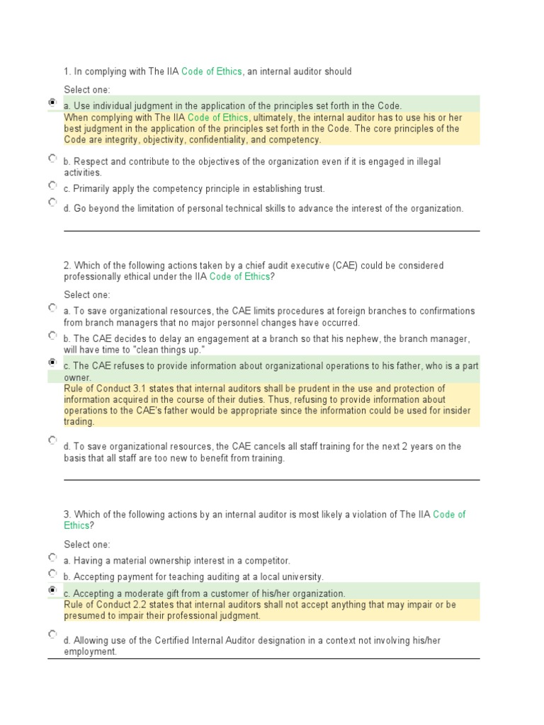 02 Code of Ethics | PDF | Internal Audit | Audit