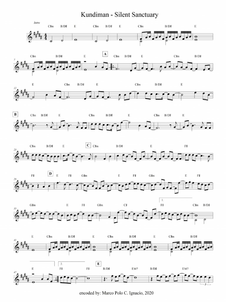 Silent Sanctuary - Kundiman | PDF