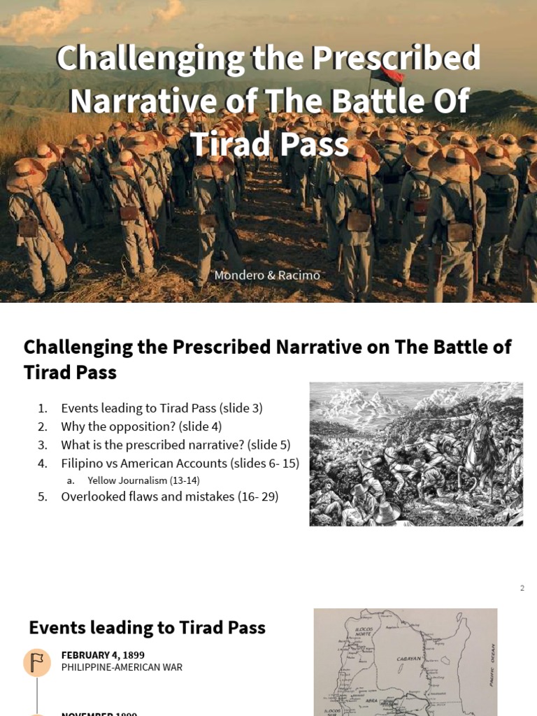 Challenging The Prescribed Narrative of The Battle of Tirad Pass | PDF ...