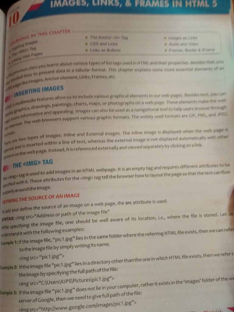 HTML Computer Chapter | PDF | Html | Computer File