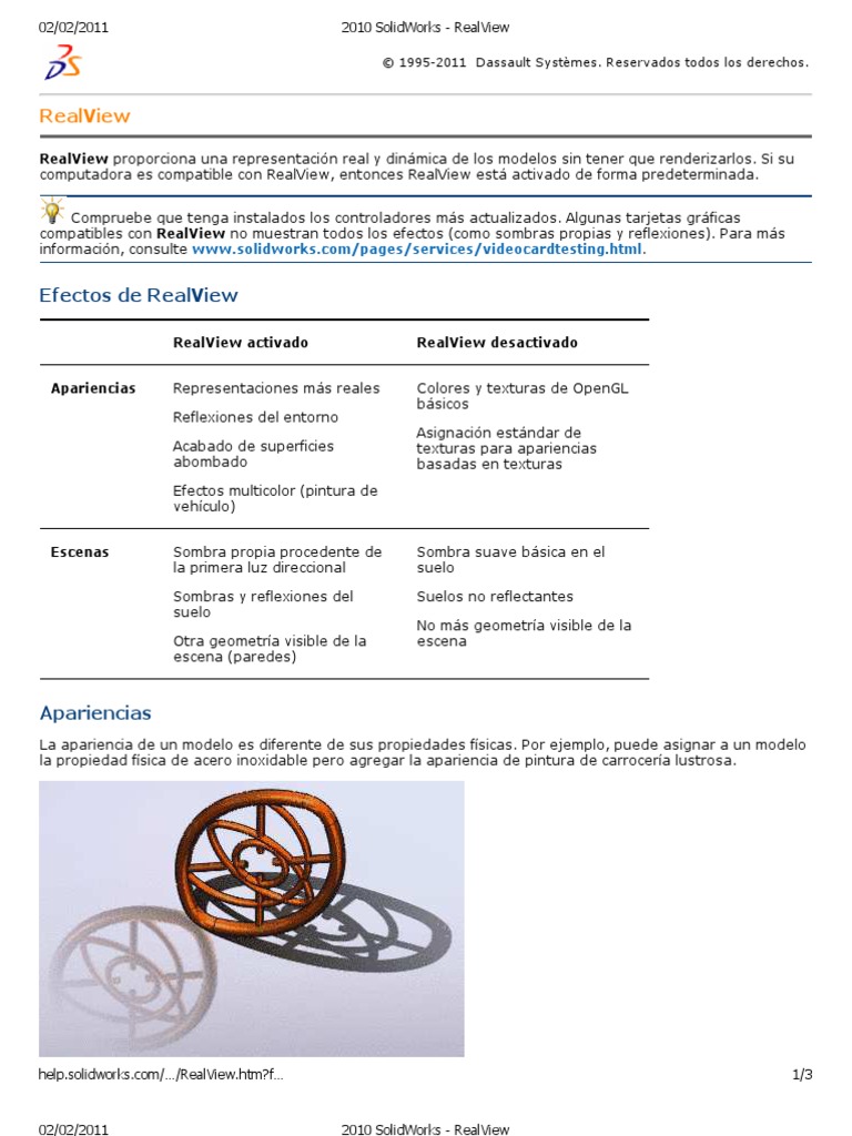 2010 SolidWorks - RealView | PDF