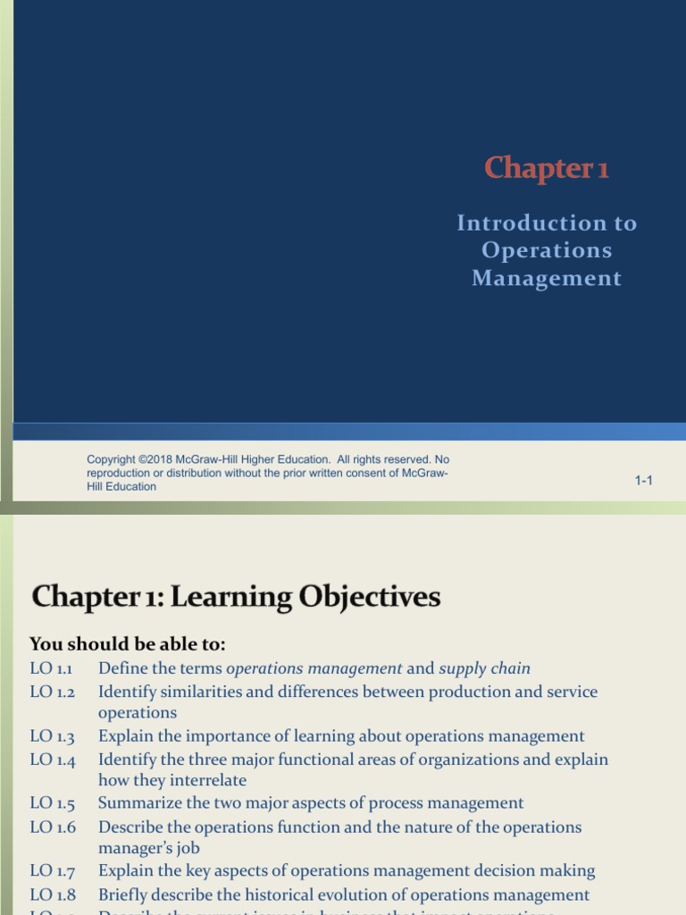 Stevenson 13e Chapter 1 | PDF | Supply Chain | Sustainability