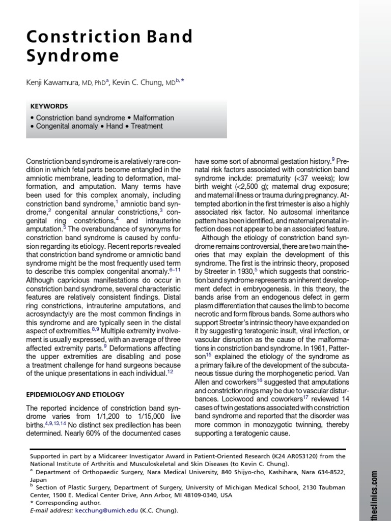 Constriction Band Syndrome | Finger | Hand