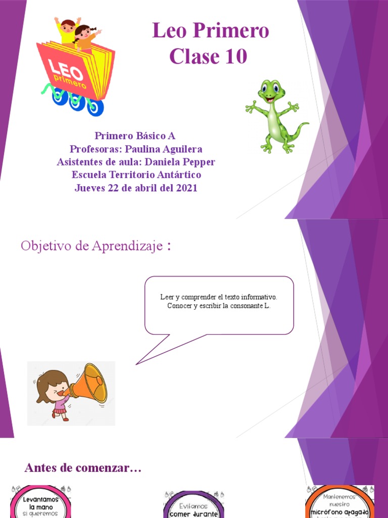 Leo Primero Clase 10 | PDF