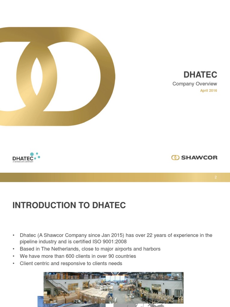 Dhatec Pipeline Solutions Overview | PDF | Pipe (Fluid Conveyance ...