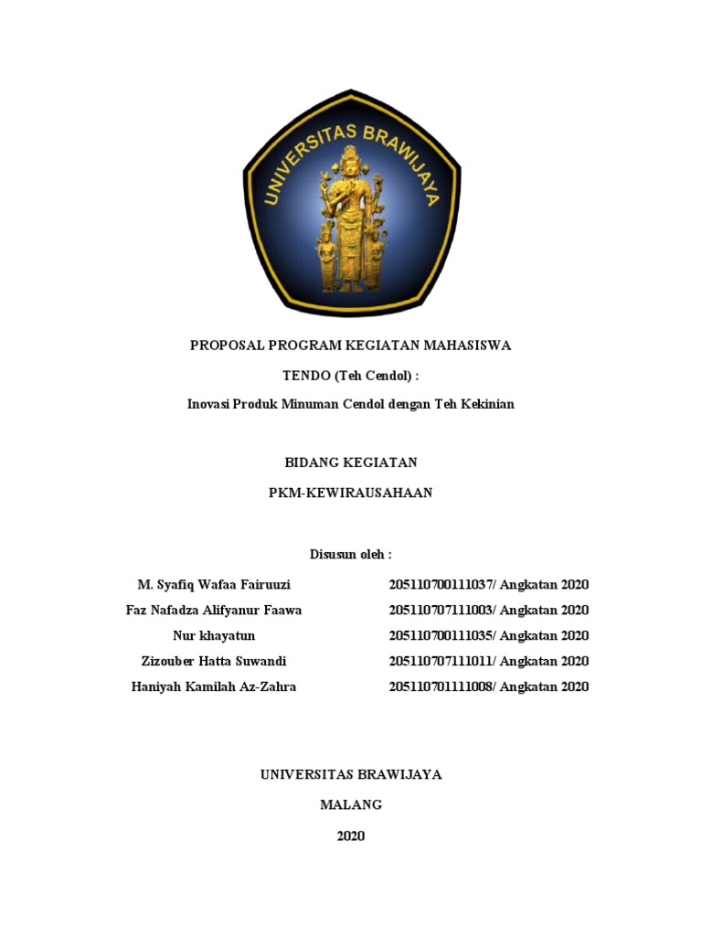 Proposal Program Kegiatan Mahasiswa | PDF