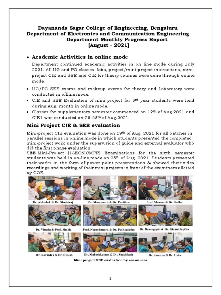 61 Ece Dept Monthly Newsletter Aug 2021 | PDF | Electronic Engineering ...
