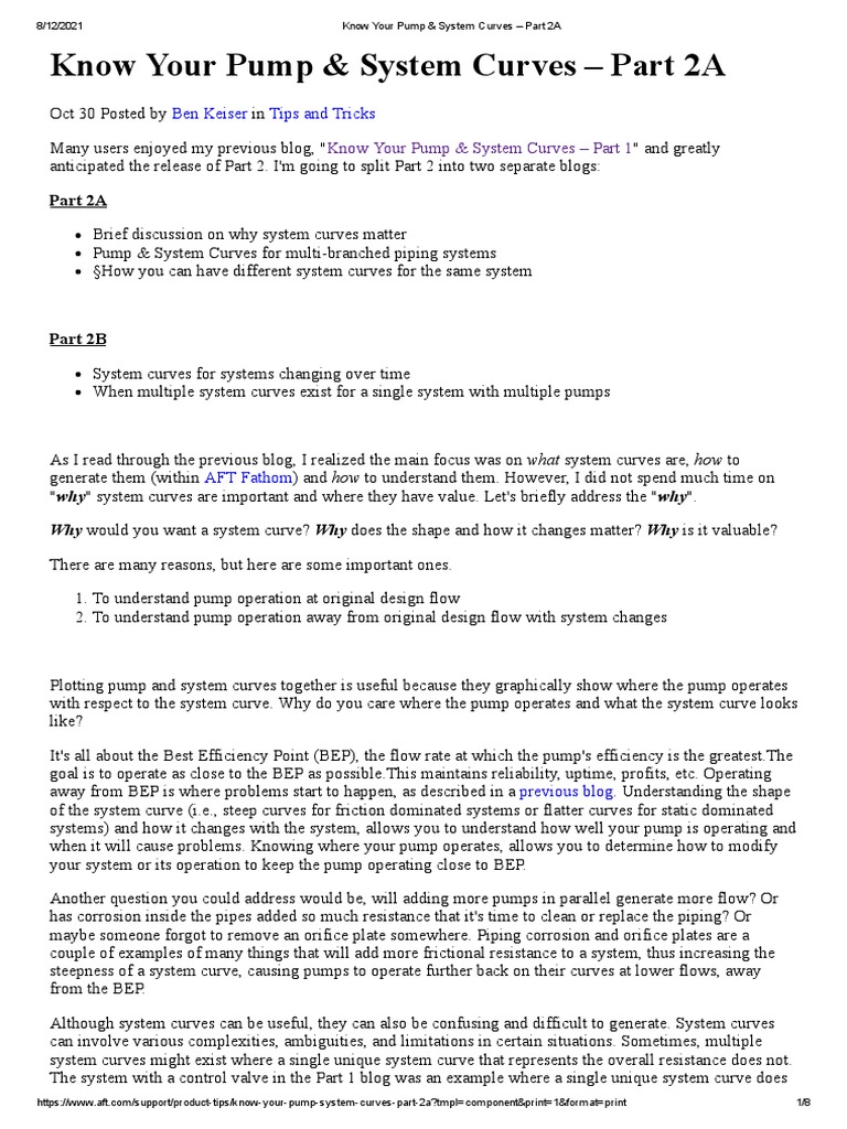 Understanding Pump System Curves 2A | PDF | Pump | Fluid Dynamics