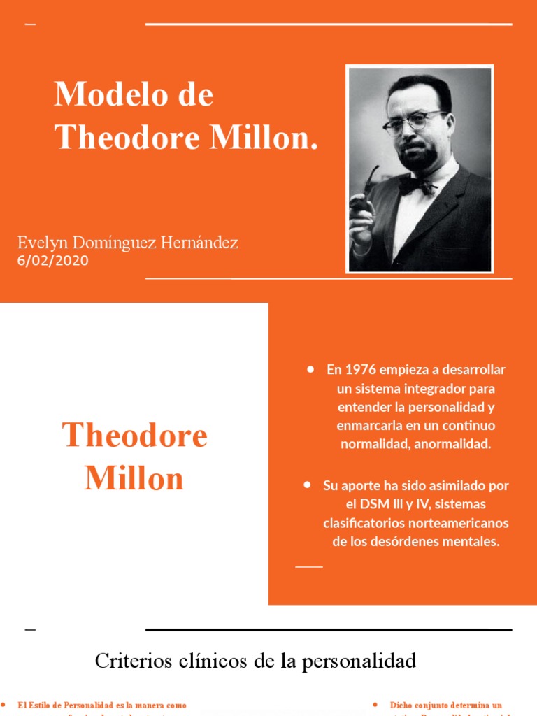 Tarea #2 Modelo de Theodore Millon. | PDF | Trastorno mental | Mente