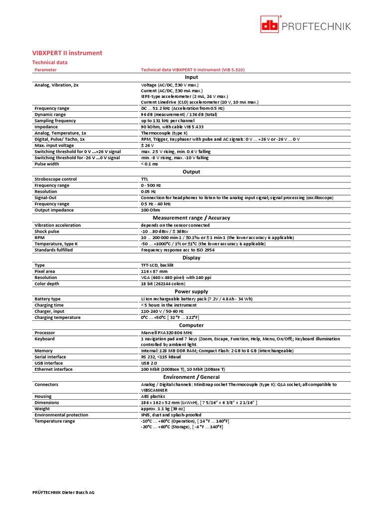 VIBXPERT II Instrument Manual | PDF | Computer Engineering | Computer ...