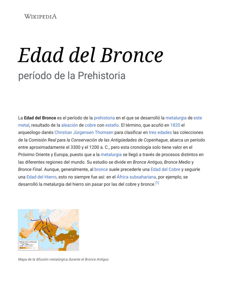 Edad Del Bronce | PDF | Edad de Bronce | 2do milenio aC