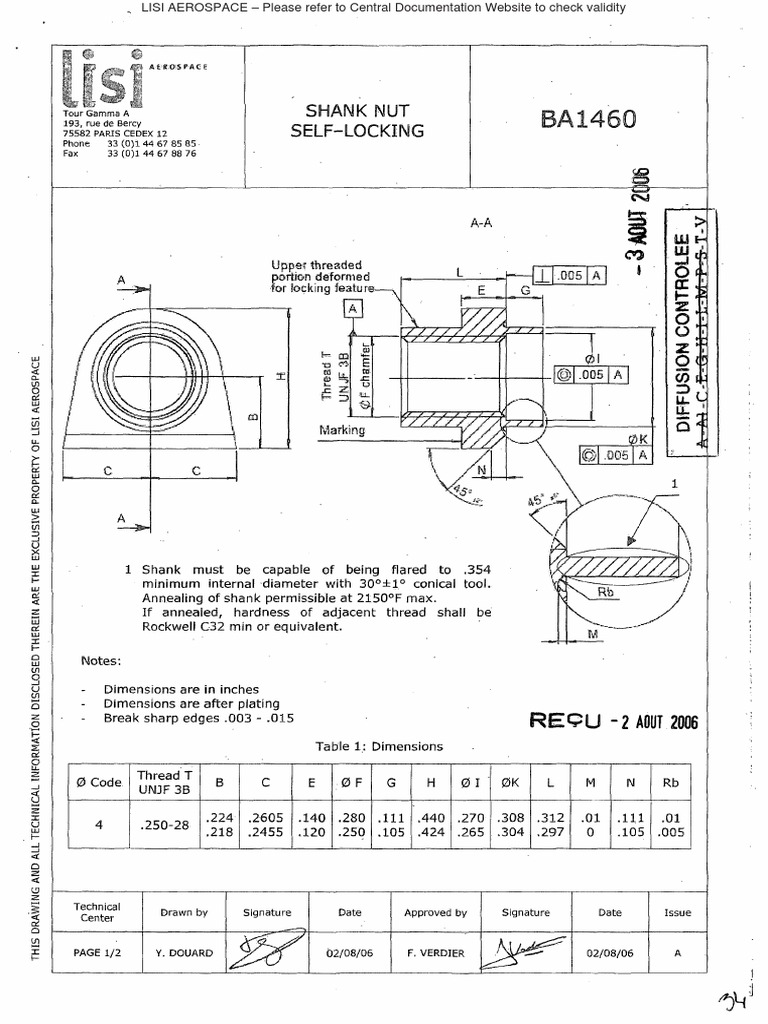 Shank Nut Self-Locking: REPU-2AOUT2006 | PDF | Chemistry | Materials