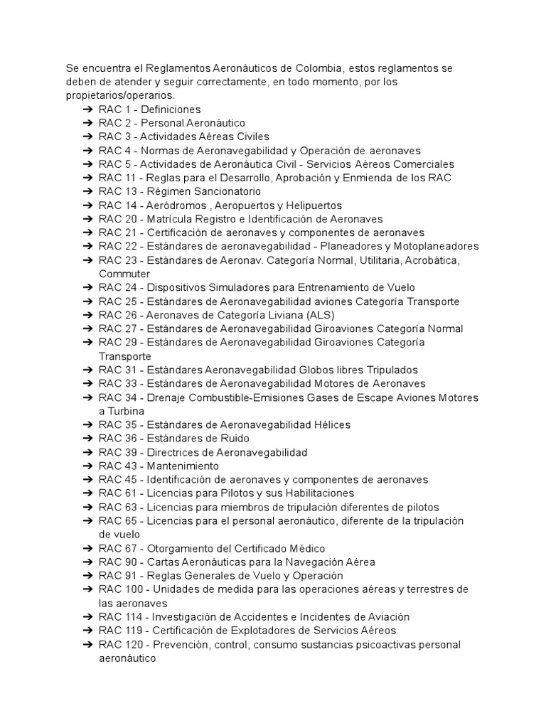 Rac 1 | PDF | Aeronave | Aviación