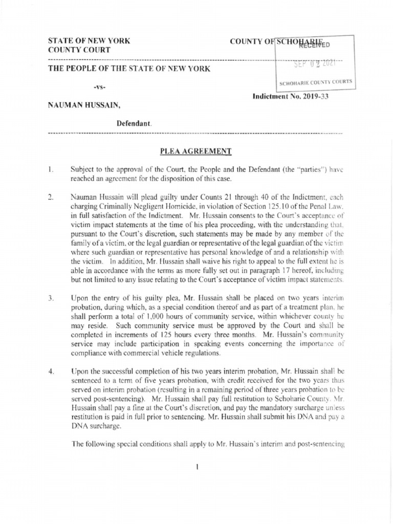 Plea Agreement for Criminally Negligent Homicide | PDF | Criminal Law ...