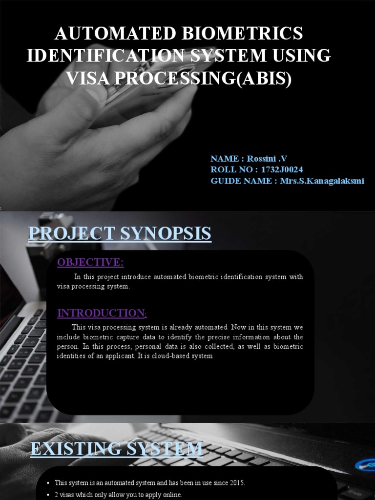 Visa Procesing System PowerPoint Templates | PDF | Biometrics ...