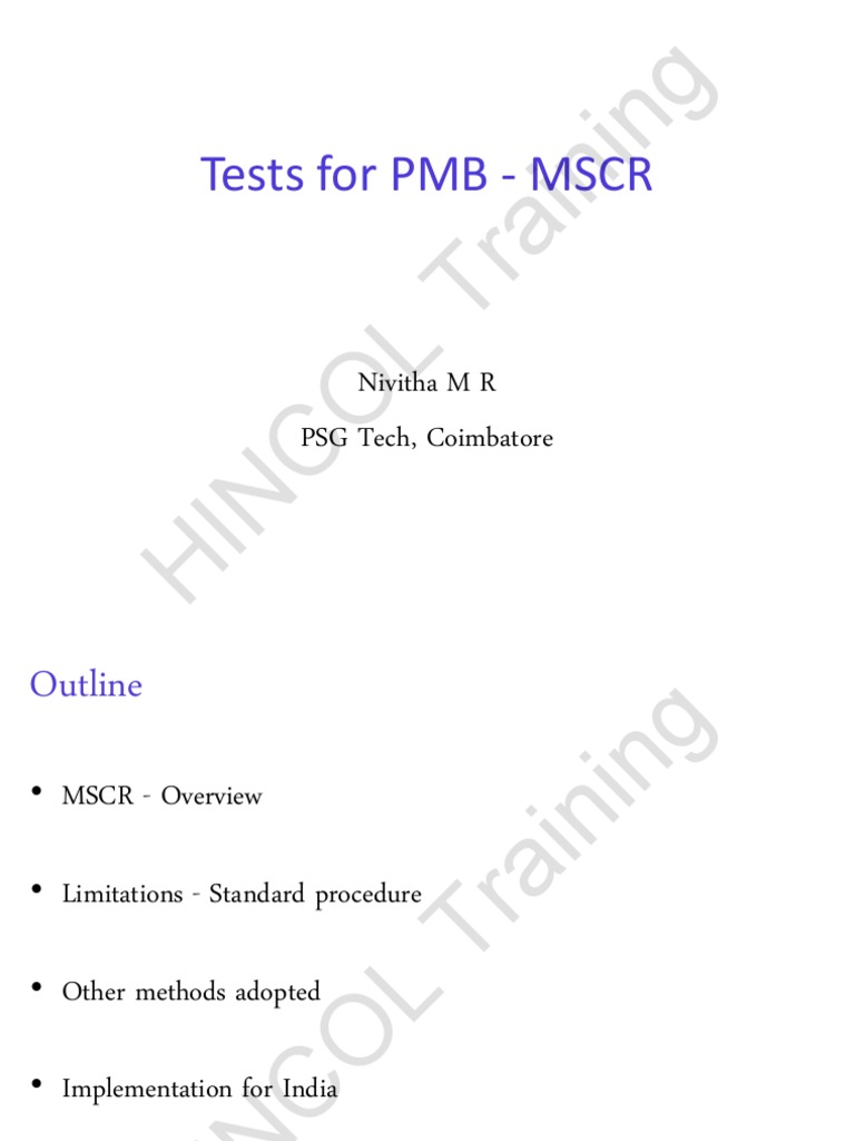 Tests For PMB - MSCR: Training | PDF | Creep (Deformation) | Physics