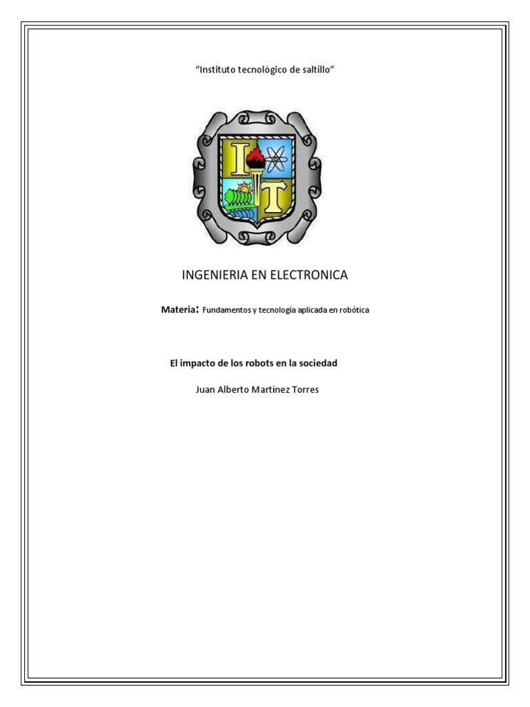 Impacto de la robótica en la sociedad | PDF | Robot | Robótica