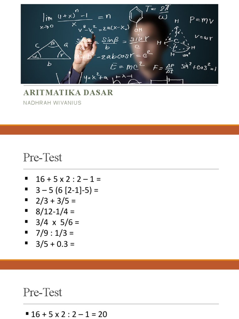 Aritmatika Dasar | PDF