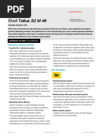 Shell Tellus S2 V 46 - Technical Data Sheet | PDF | Viscosity | Motor Oil