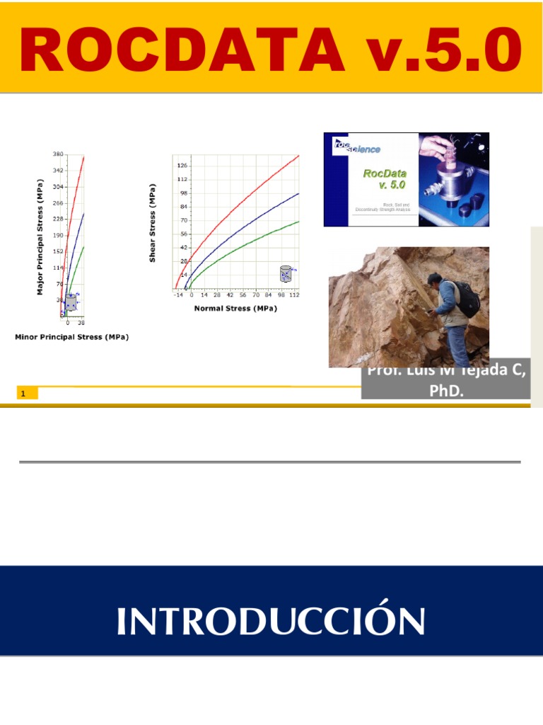Software Rocdata | PDF | Física Aplicada e Interdisciplinaria | Mecánica