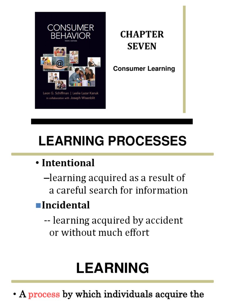 Seven: Consumer Learning | PDF | Classical Conditioning | Reinforcement