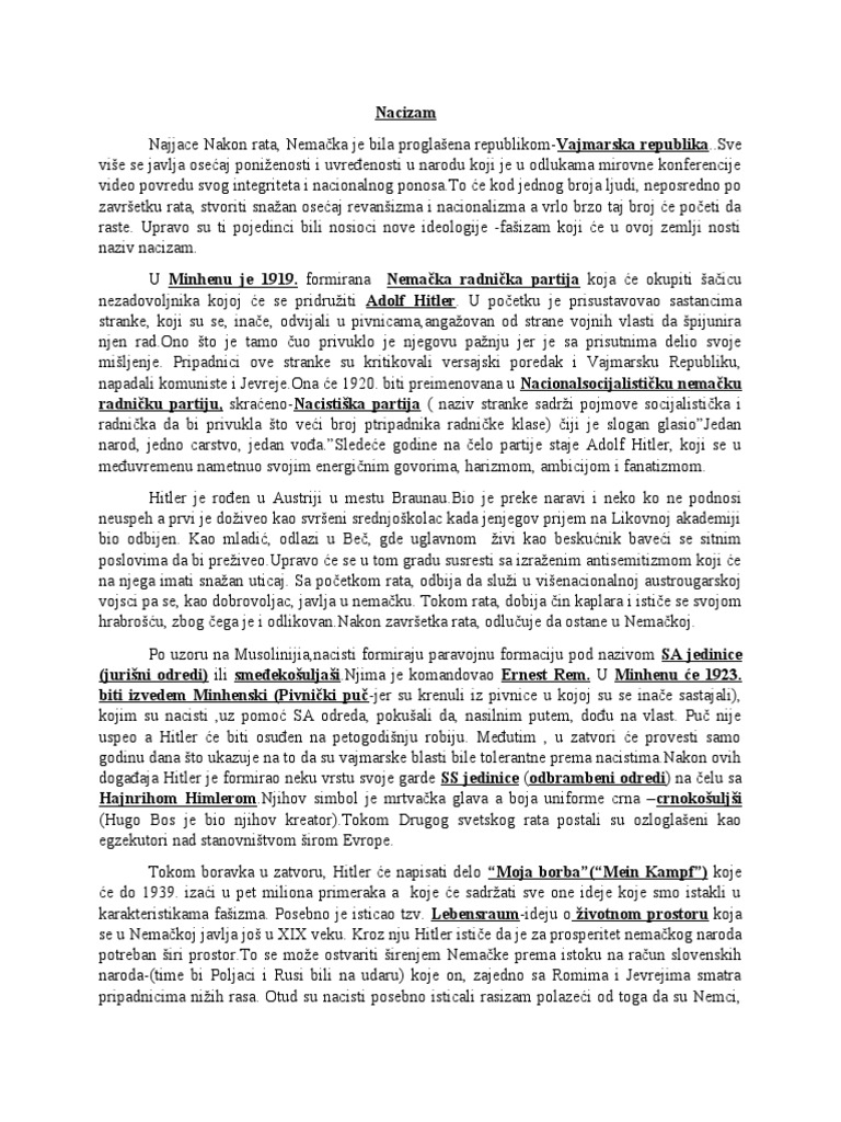 Nacizam | PDF