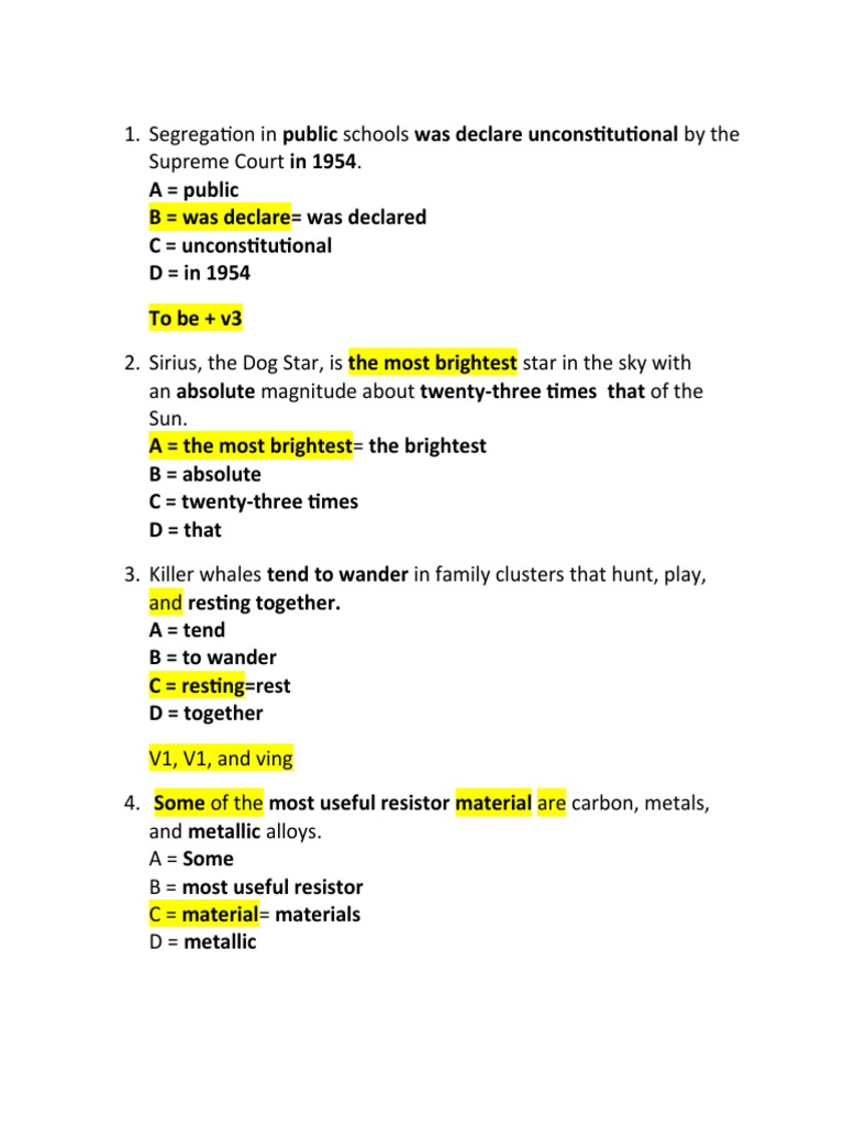 Error Analysis 1 | PDF | Verb | Grammar