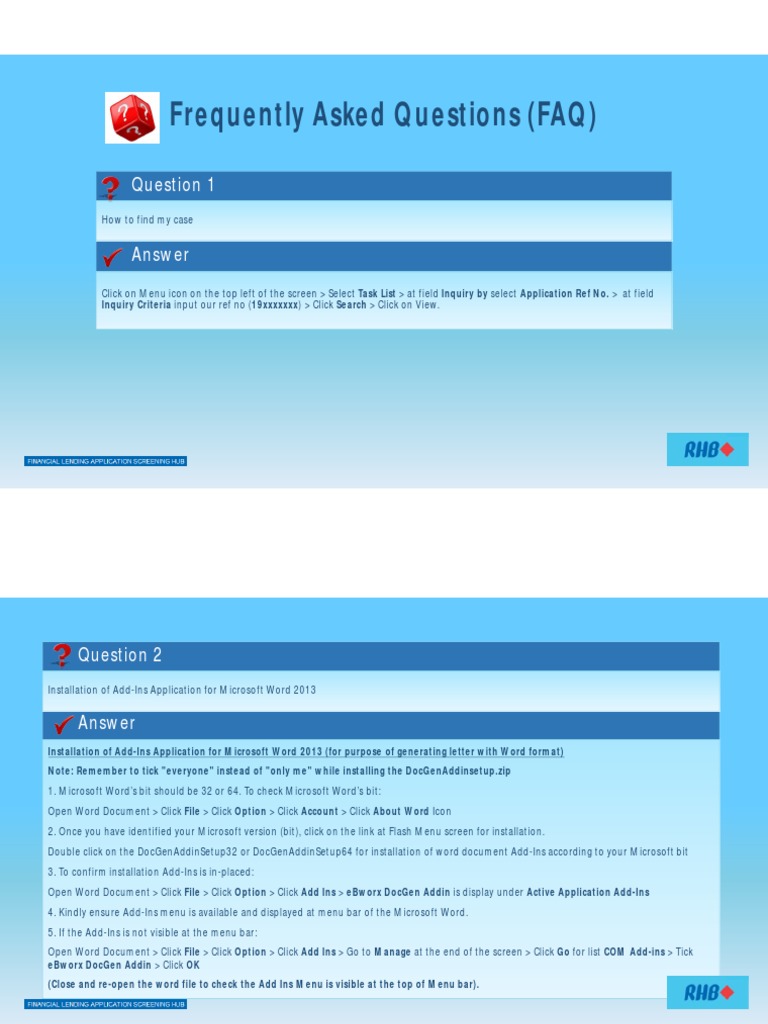 Frequently Asked Questions FAQ - 120320 | Download Free PDF | Microsoft ...