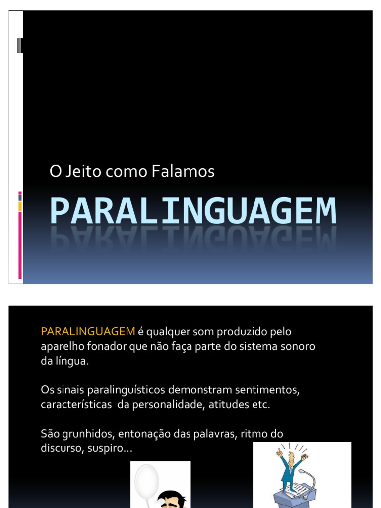 Paralinguagem | PDF