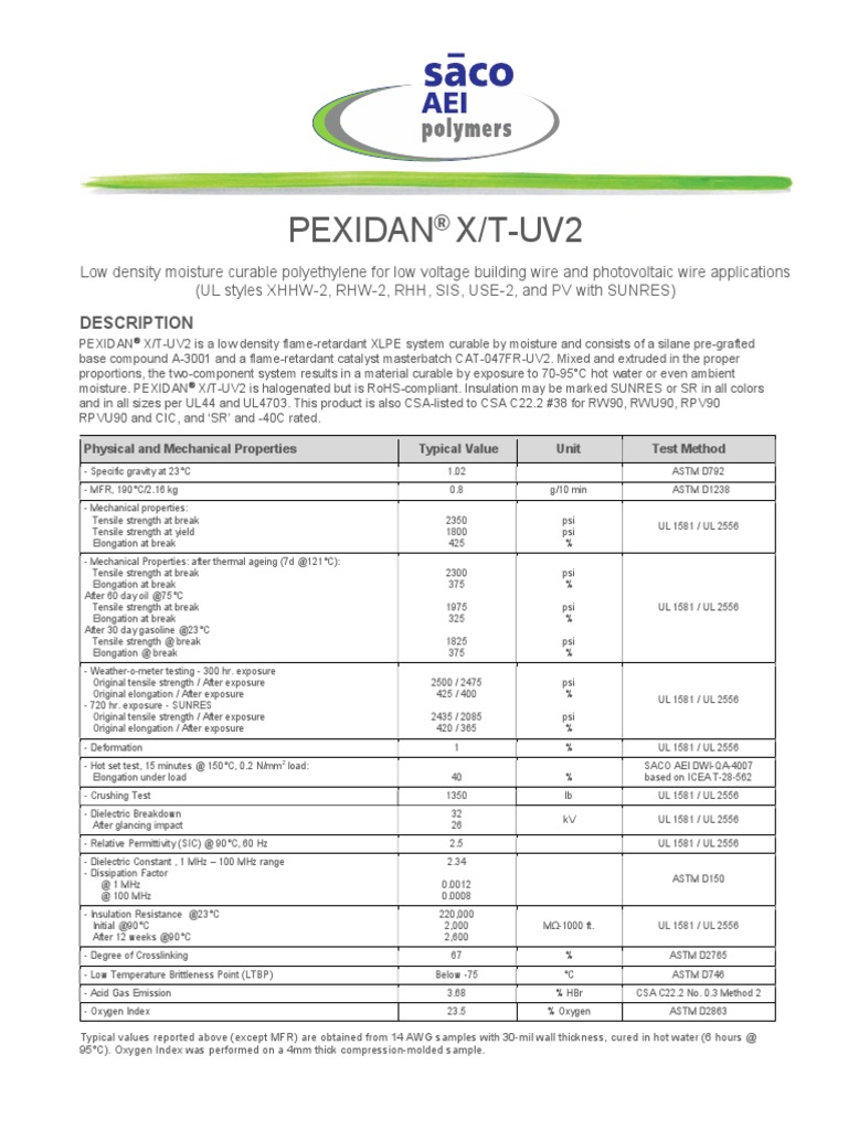 Pexidan Xt-Uv2 (03192020) | PDF | Extrusion | Materials