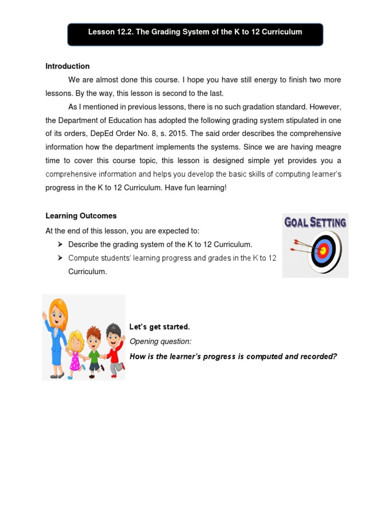 K to 12 Grading System Explained | PDF | Curriculum | Learning