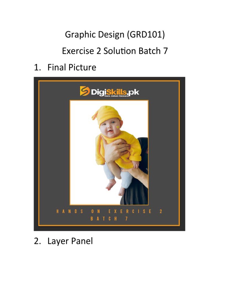 Graphic Design Exercise 2 Solution Batch 7 | PDF