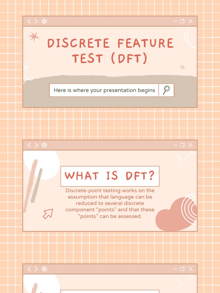 Discrete Feature Test (DFT) | PDF
