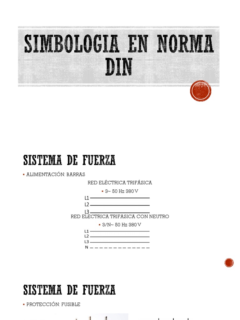 Simbologia en Norma Din | PDF