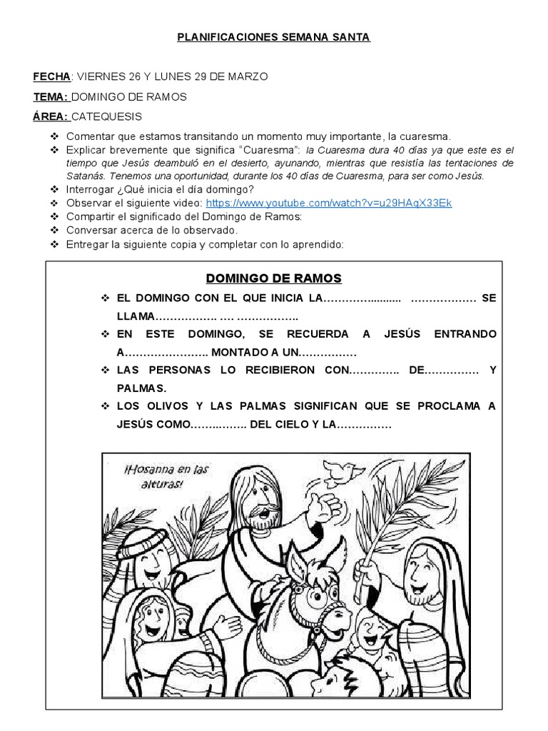 Planificaciones Semana Santa | Descargar gratis PDF | Pascua de ...