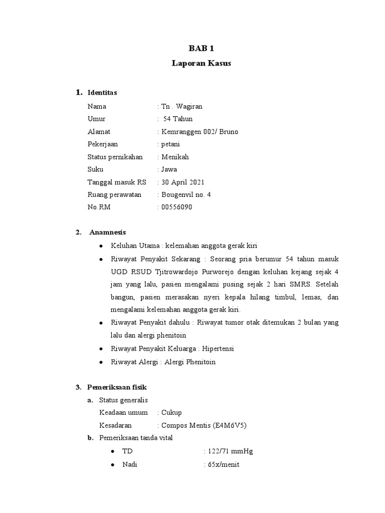 Tutorial Klinik Massa Cerebri | PDF