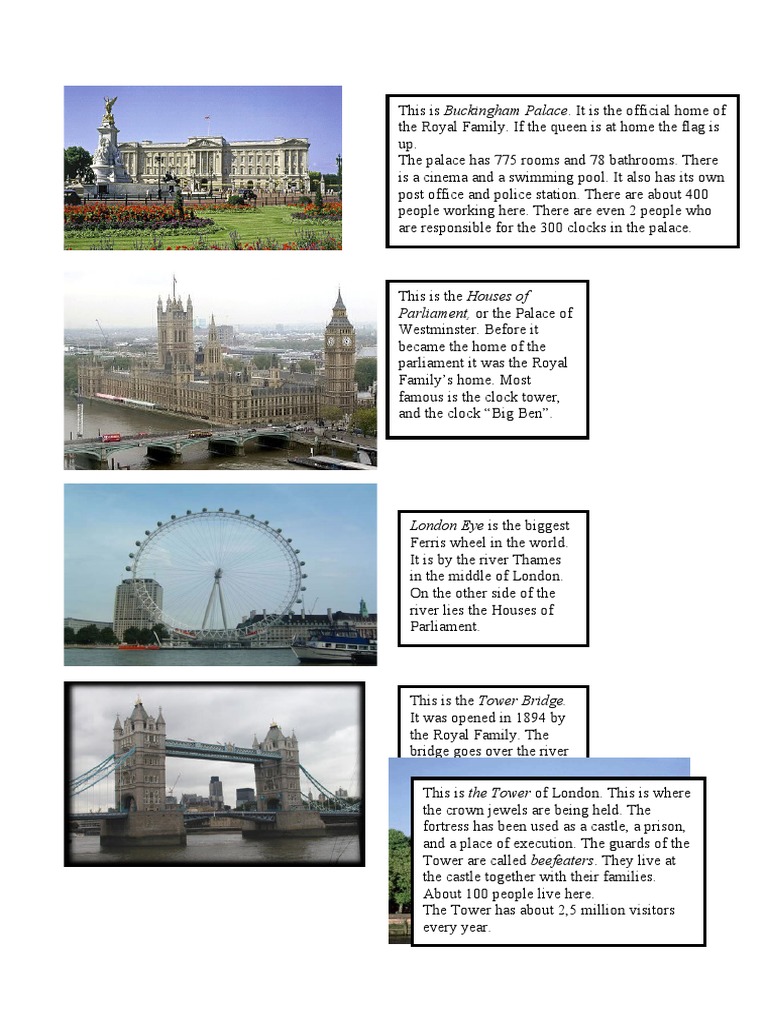 London Landmarks for Tourists | PDF | Toys | London