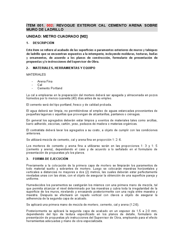 Revoque de Ladrillos y Construccion | PDF | Pintar | Cemento