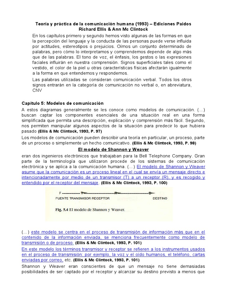Los Modelos de Comunicación (Ellis) | Descargar gratis PDF ...