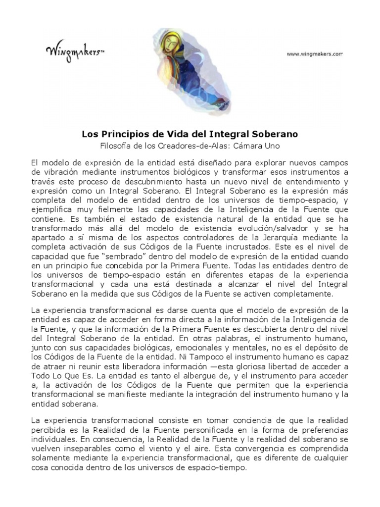 WINGMAKERS - Filosofía de Los Creadores de Alas. Cámara 1 | PDF | Vida ...