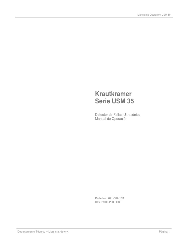 Catalogo Equipo Ultra Sonido Usm 35x | PDF | Ultrasonido | Calibración