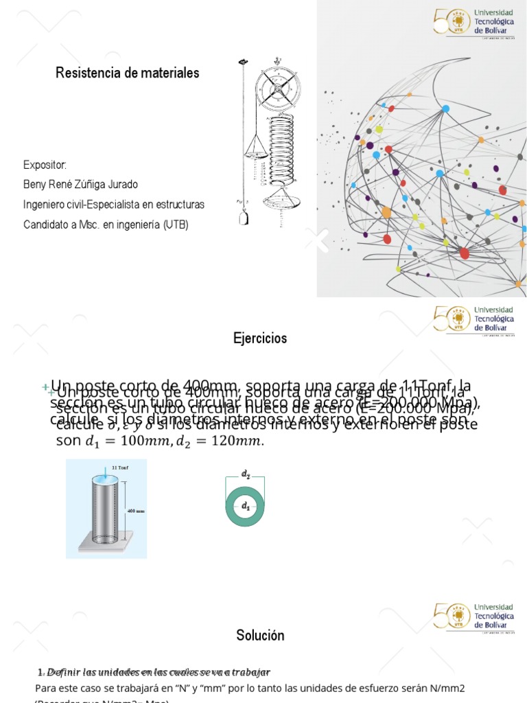 Clase 2. Ejercicios y Relación de Poisson | PDF | Estrés (Mecánica ...