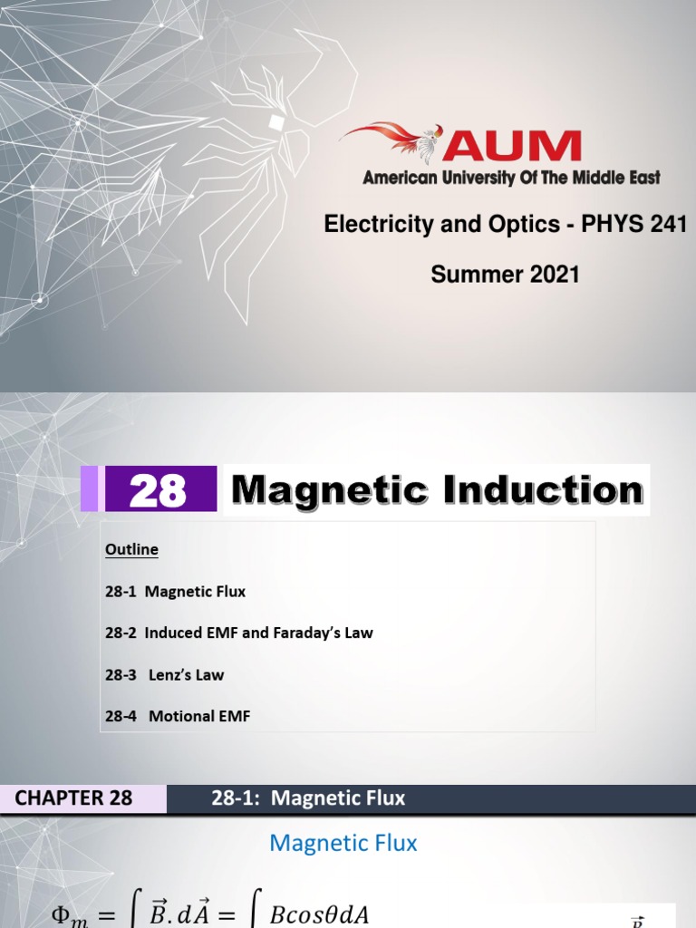 Ch. 28 - Magnetic Induction | PDF | Electromagnetic Induction ...