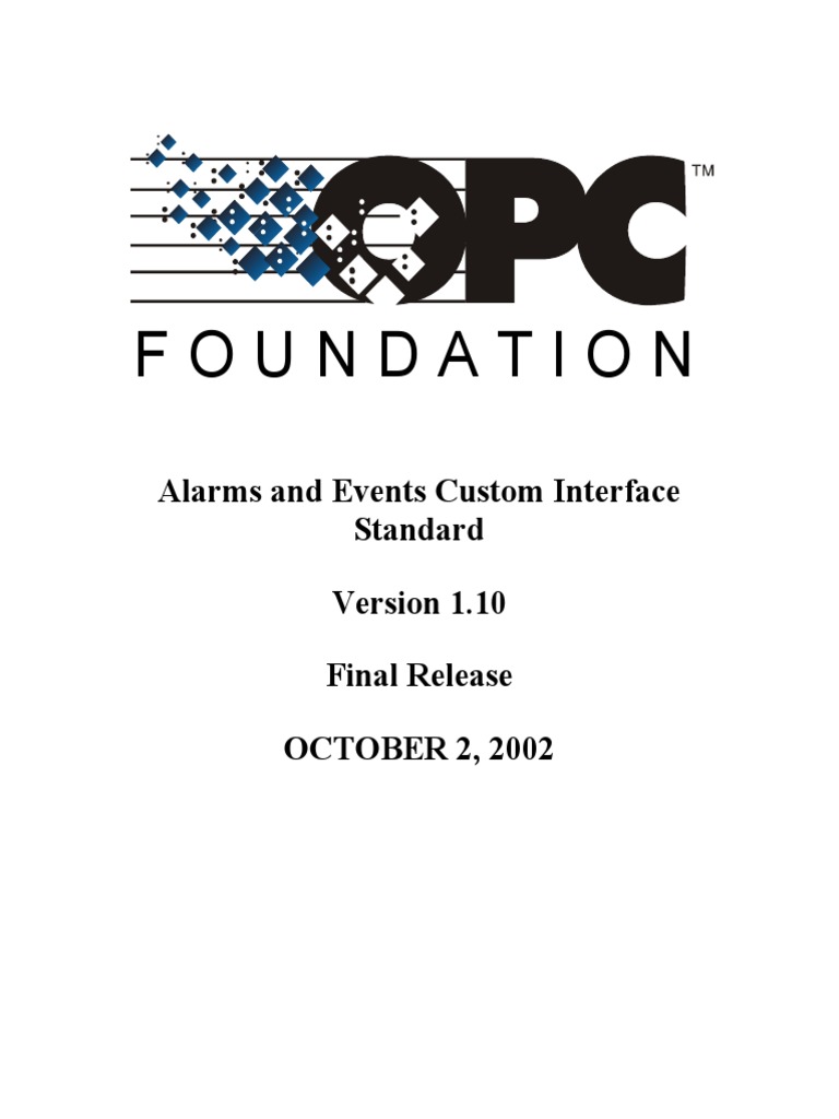 OPC AE Specification | PDF | Component Object Model | Server (Computing)