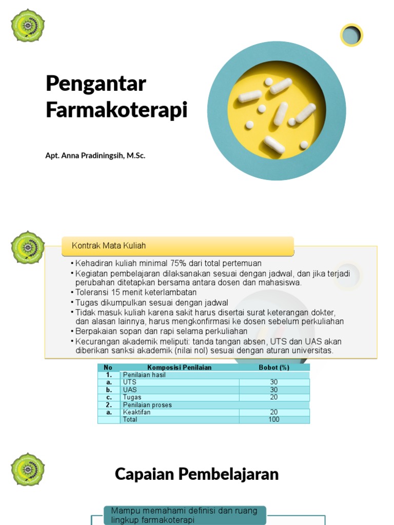 Pengantar Farmakoterapi | PDF